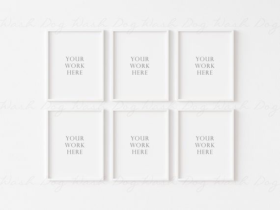 Six Frame Mock Ups Six Vertical Frame White Six Frame | Etsy