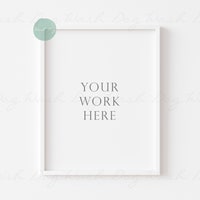 5x7 Horizontal Mockup Frame Template for Art Display | Contemporary ...