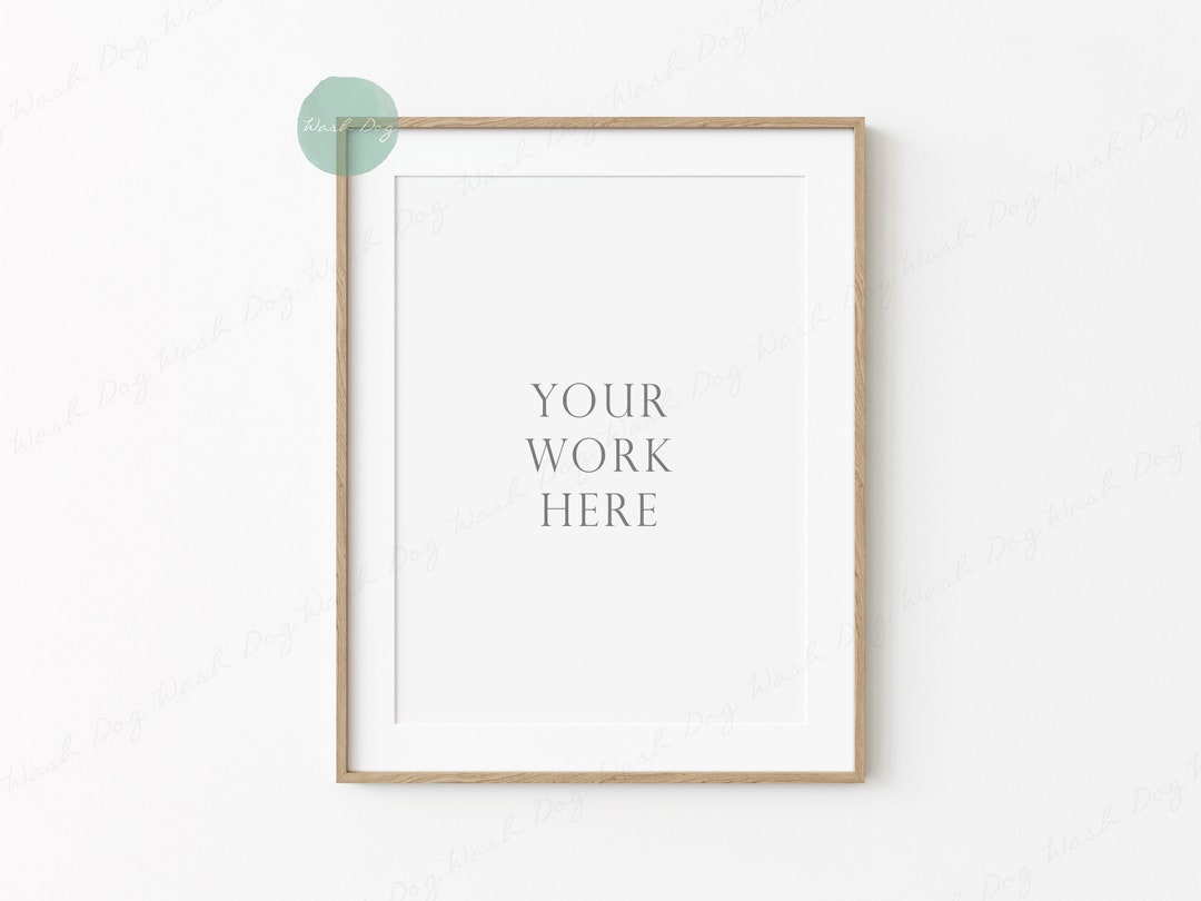 4x3 Vertical Frame, Vertical Frame Mockup, Wooden Frame Mockup, Thin ...