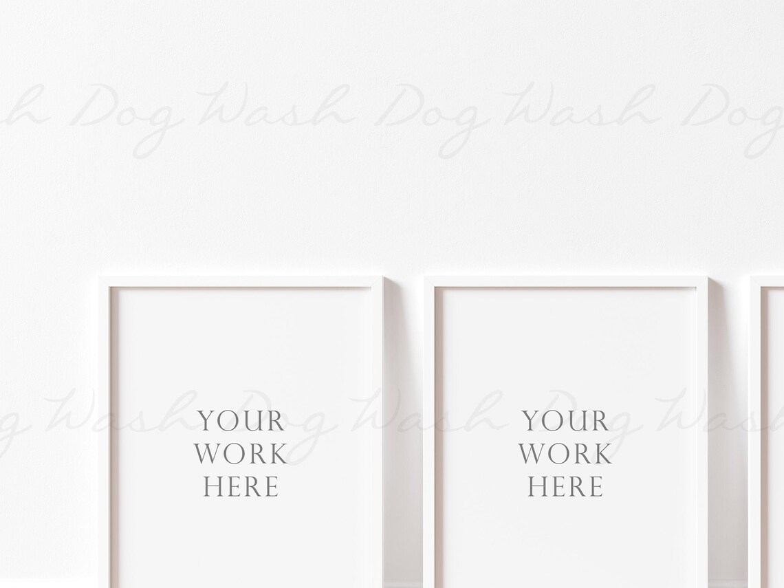 Set of Three Vertical Frames White Three Frame Three Frame - Etsy