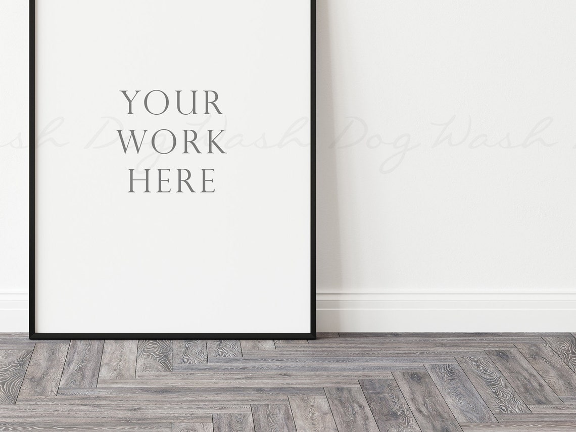Frame Mockup Black Vertical Black Thin Frame Vertical Black - Etsy