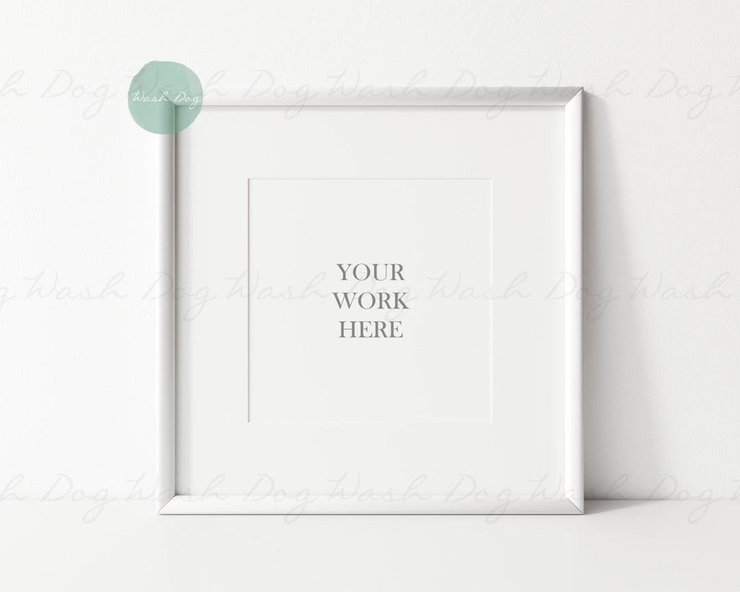 White Square Frame, White Frame Mockup, Mock up Square, Psd Digital ...