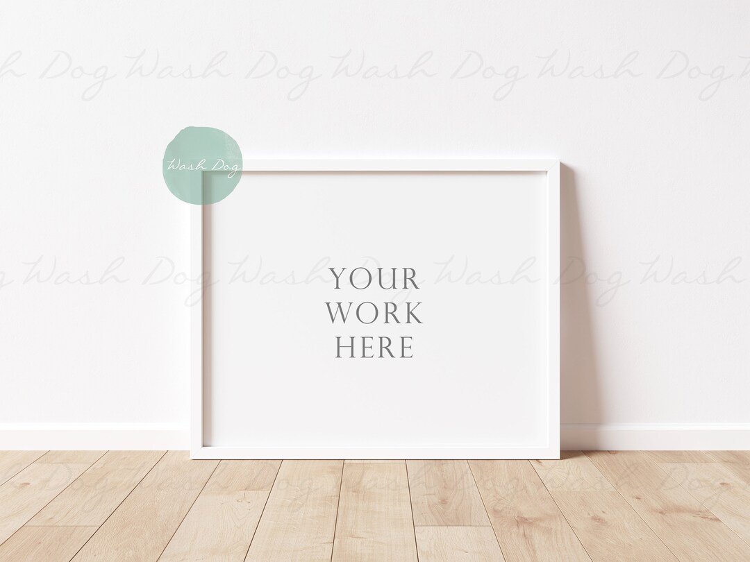 Horizontal White Frame, Mock up Horizontal, White Frame, Minimal Frame ...