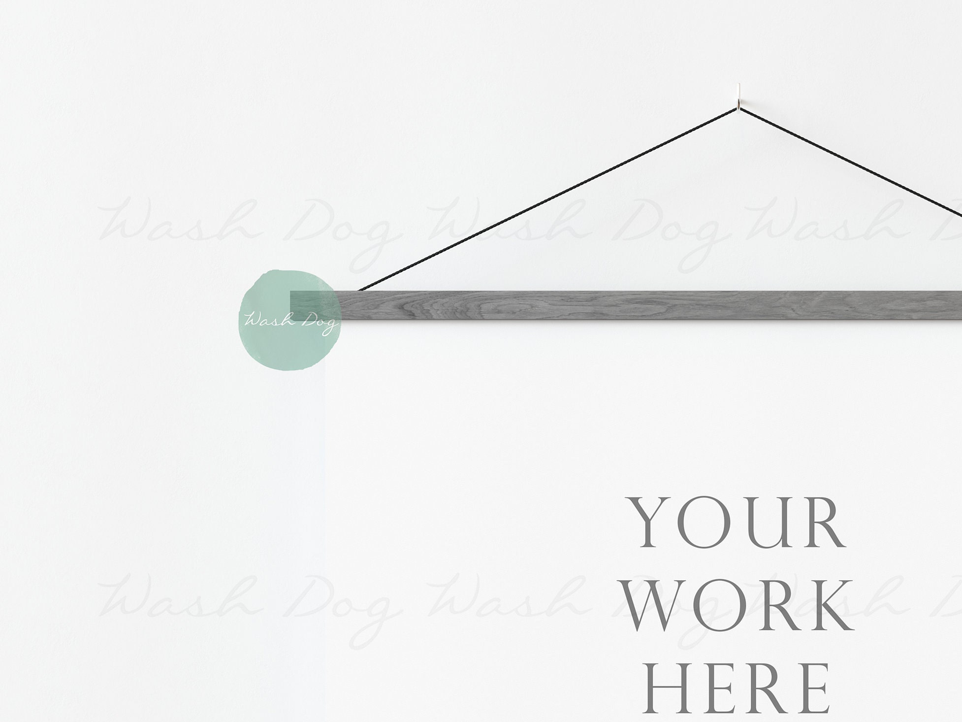 Horizontal poster hanger mock up Photo magnetic mockup 2x3 | Etsy