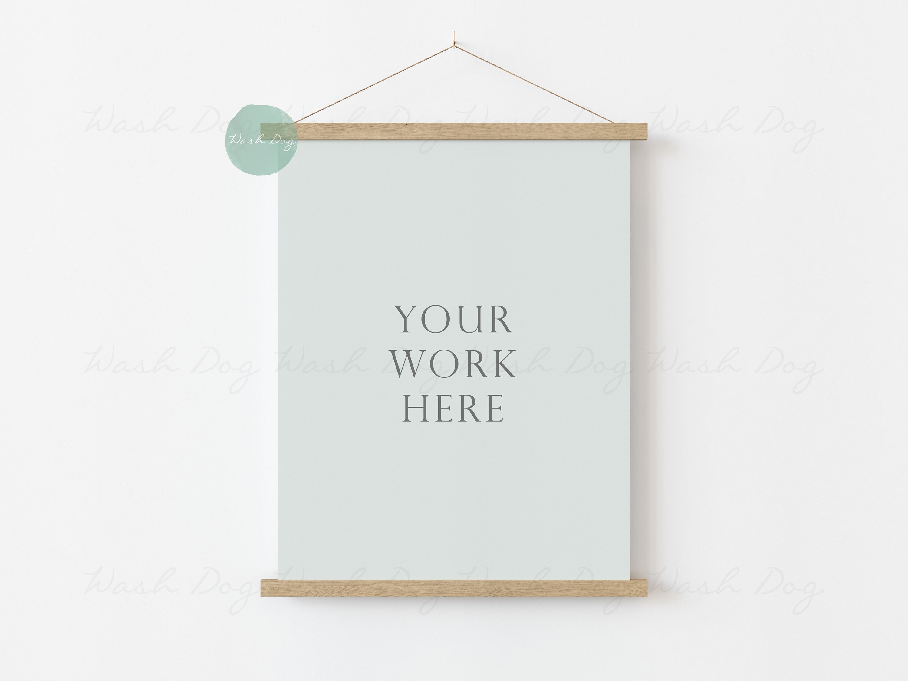 Poster Hanger Mockup Wooden Hanging Poster Frame 8x10 Poster Etsy