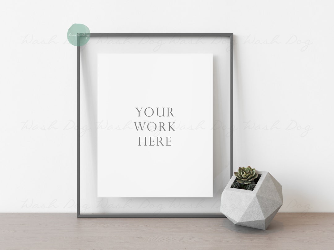 Vertical Frame Template, 8x10 Frame Mockup, Thin Frame, Mock Ups ...