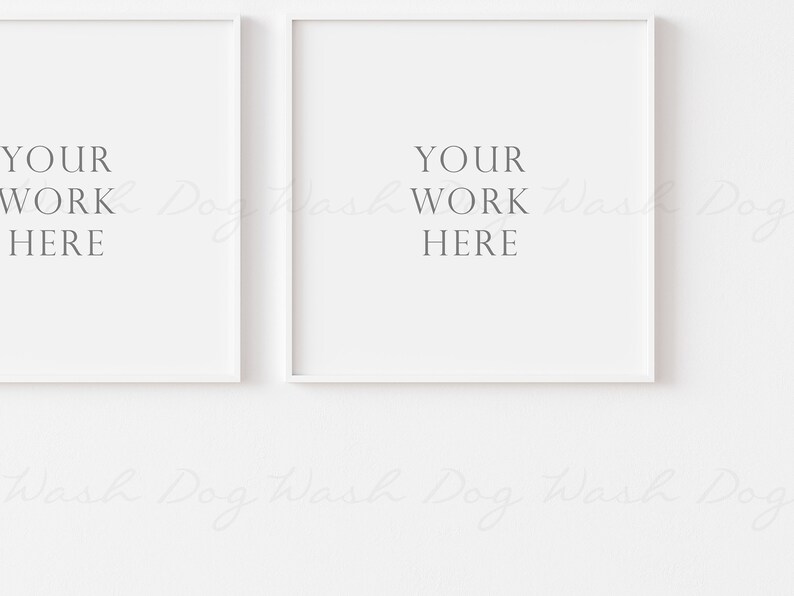 Two Square White Frame Two White Frame Mock Two Mock up - Etsy