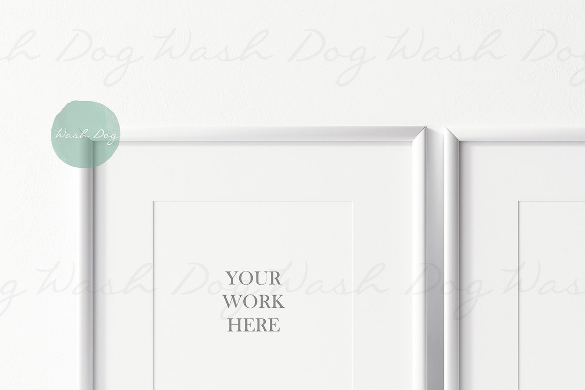 Two photo frame Digital picture frame Square digital frame | Etsy