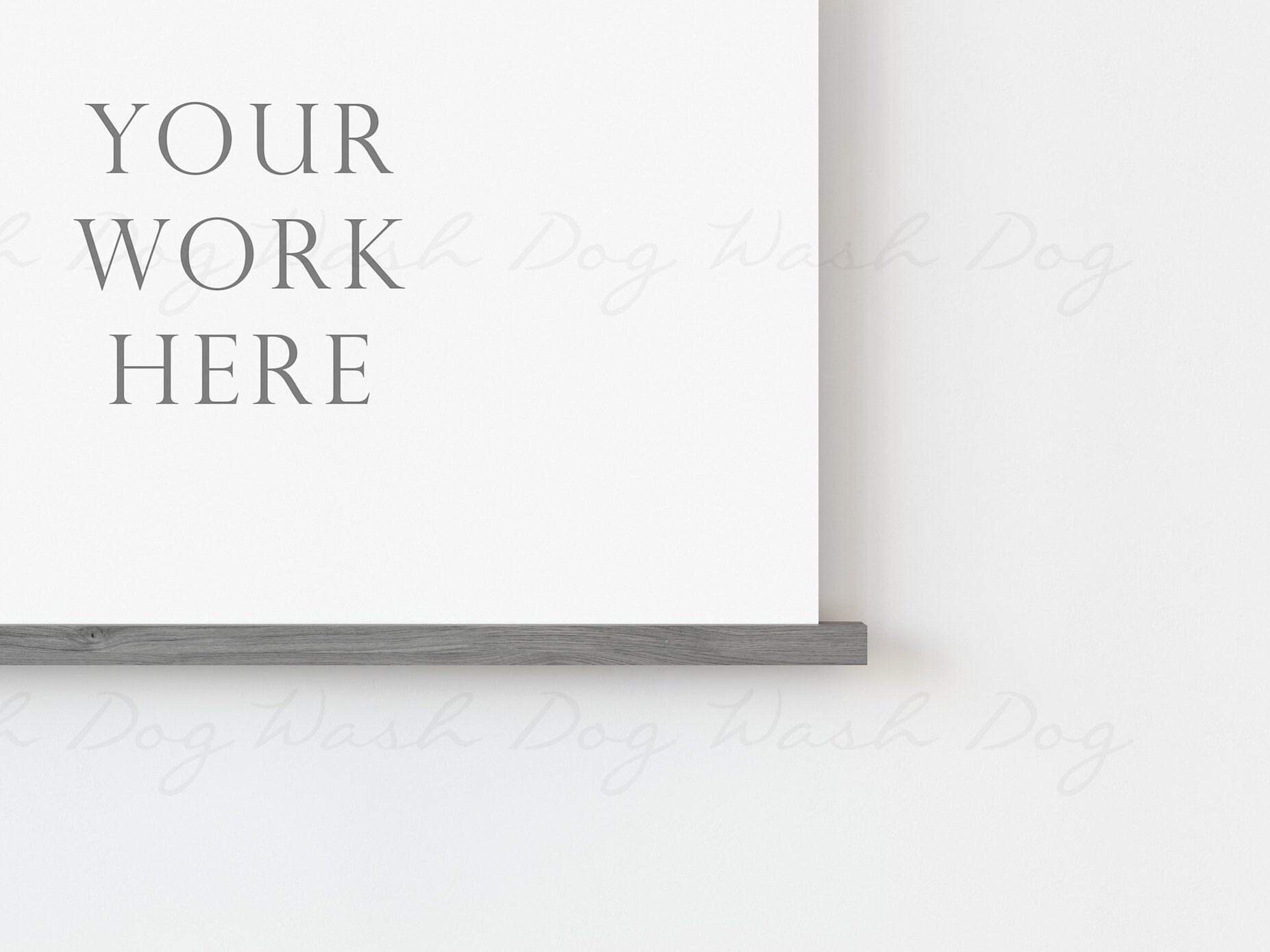 Horizontal poster hanger mock up Photo magnetic mockup 2x3 | Etsy