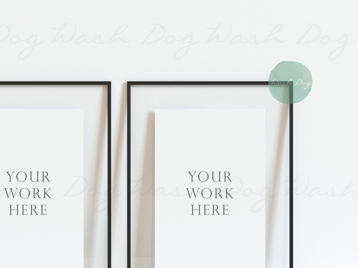 Two Frame Template Black Two Frames Two Vertical Frame - Etsy
