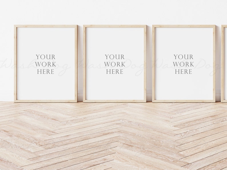 4 Frame Mockup, 4 Art Print Mockup, Set of Four, Frame Mockup Four, 4 ...