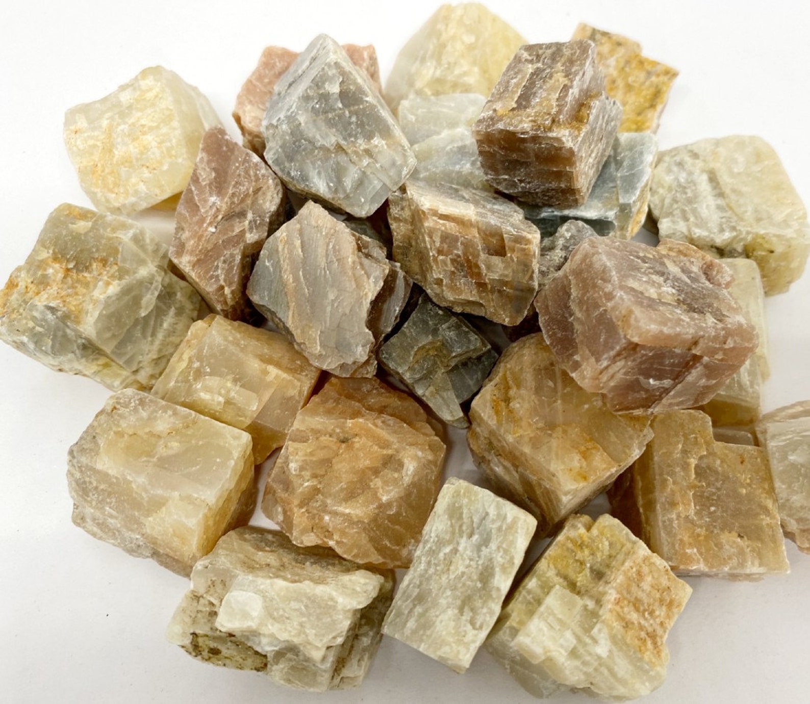 Moonstone Rough Natural Stones 1 inch Moonstone Raw Stones | Etsy