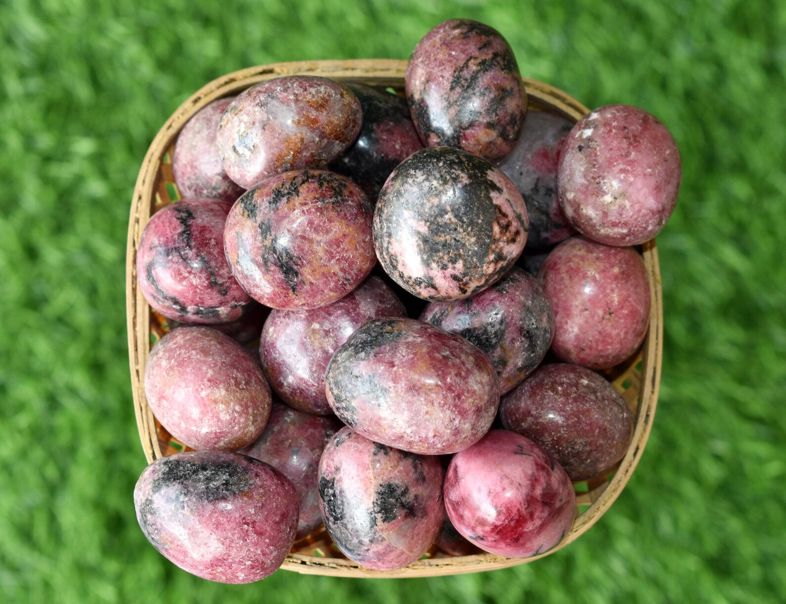 Wholesale Lot 500g Rhodonite Tumbled Stones A Grade Healing Crystals ...