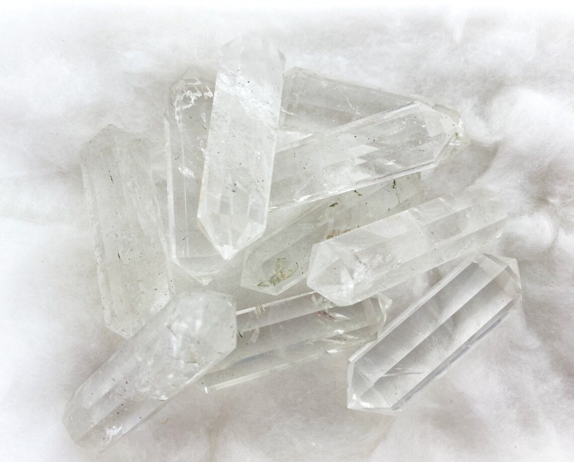 Crystal Quartz Double Terminated Crystal Point Pencil Double | Etsy