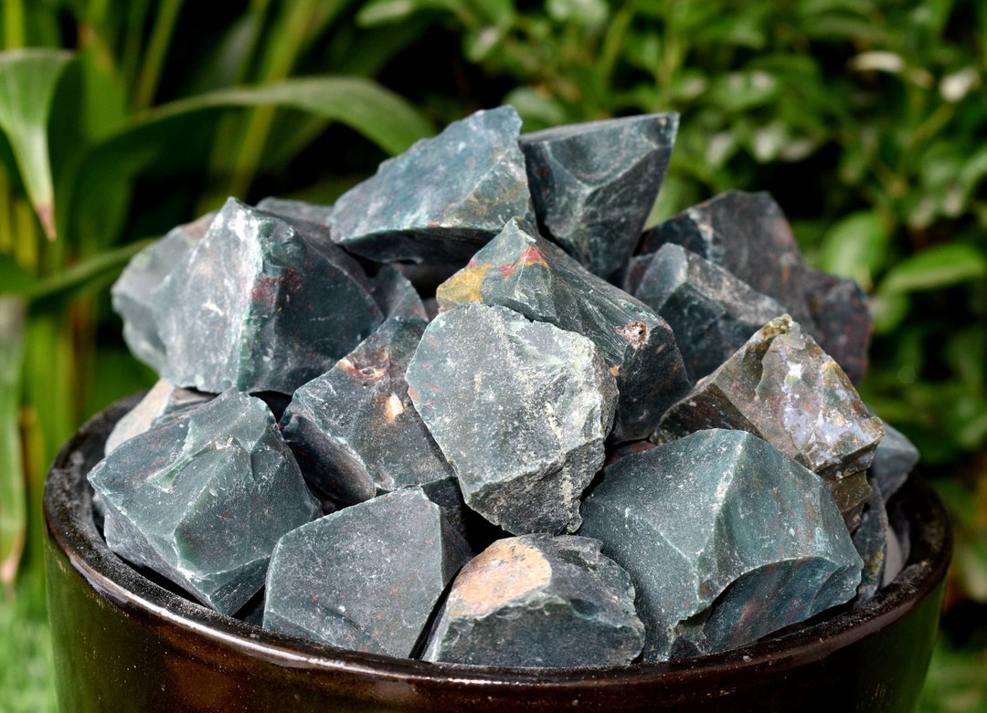 Bloodstone Rough Natural Stones 1 Inch Bloodstone Raw Stones Natural ...