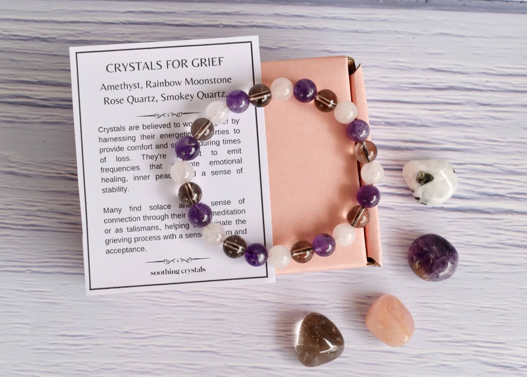 Grief Support Crystals Kit, Grief Relief Healing Stones Coping With ...