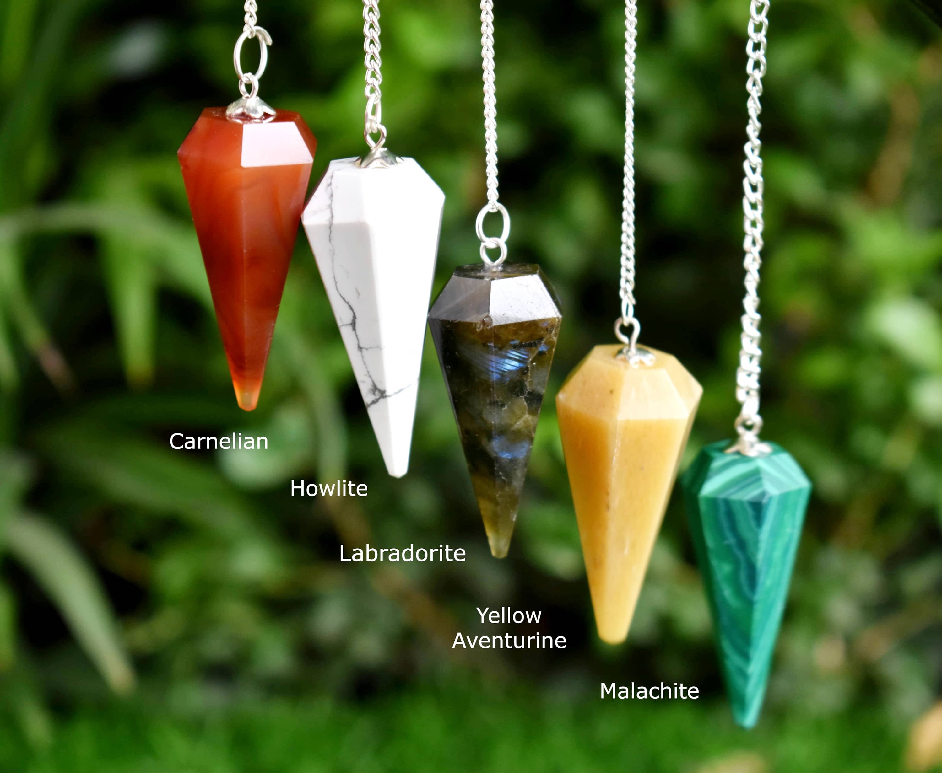 Pick One Crystal Pendulums Healing Pendant Dowsing Pointed - Etsy
