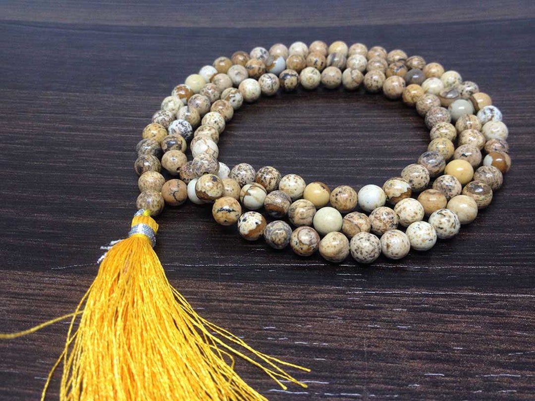 Wholesale 2 Picture Jasper Mala With 108 Prayer Beads for Mediation ...
