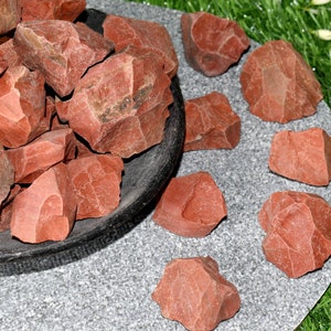 Red Jasper Rough Stones 1inch Raw Gemstones, Natural Red Jasper ...