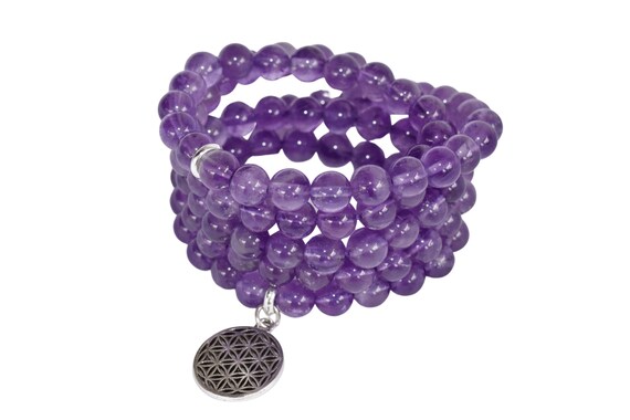 Amethyst stone mala store
