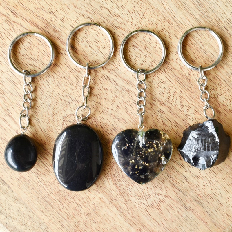 Gemstone Keychain - Etsy
