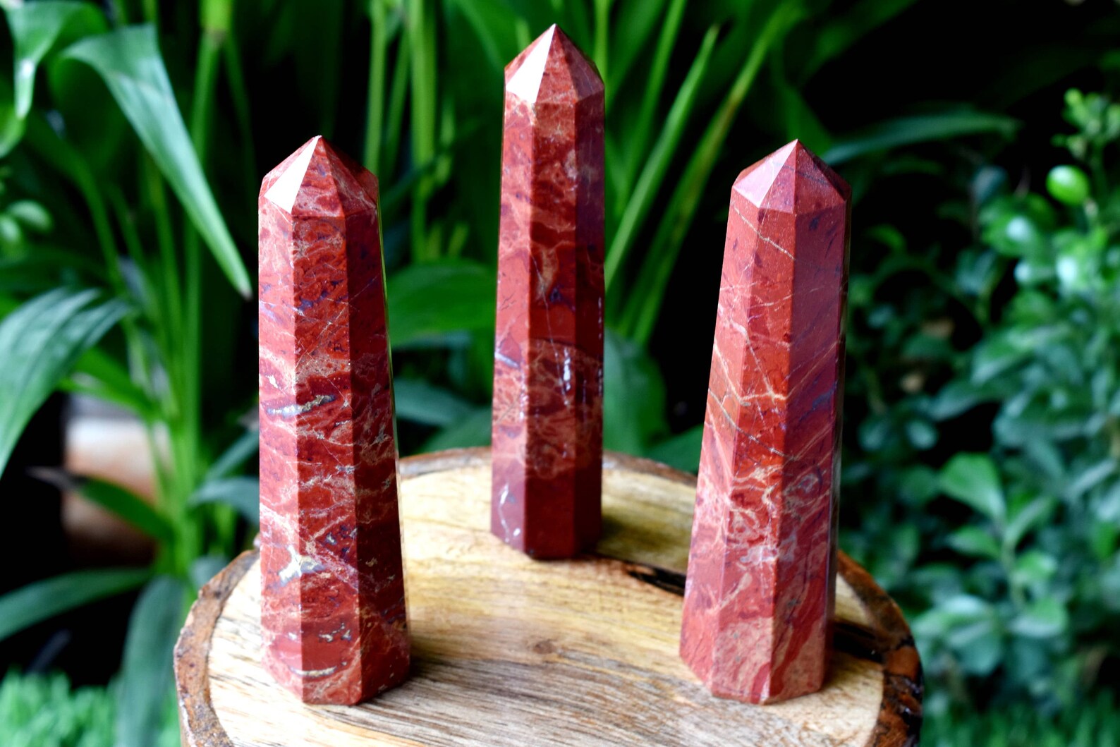 One 1 Red Jasper Tower Obelisk Points Crystal Tower Red - Etsy