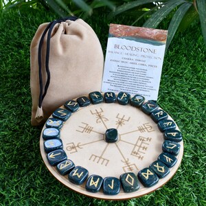 Bloodstone Rune Sets Elder Futhrak Rune Set Gemstone Runic Set Comes ...