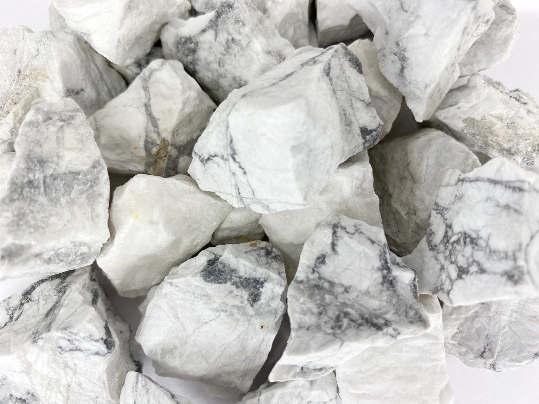 Howlite Rough Natural Stones 1 inch Howlite Raw Stones Natural | Etsy