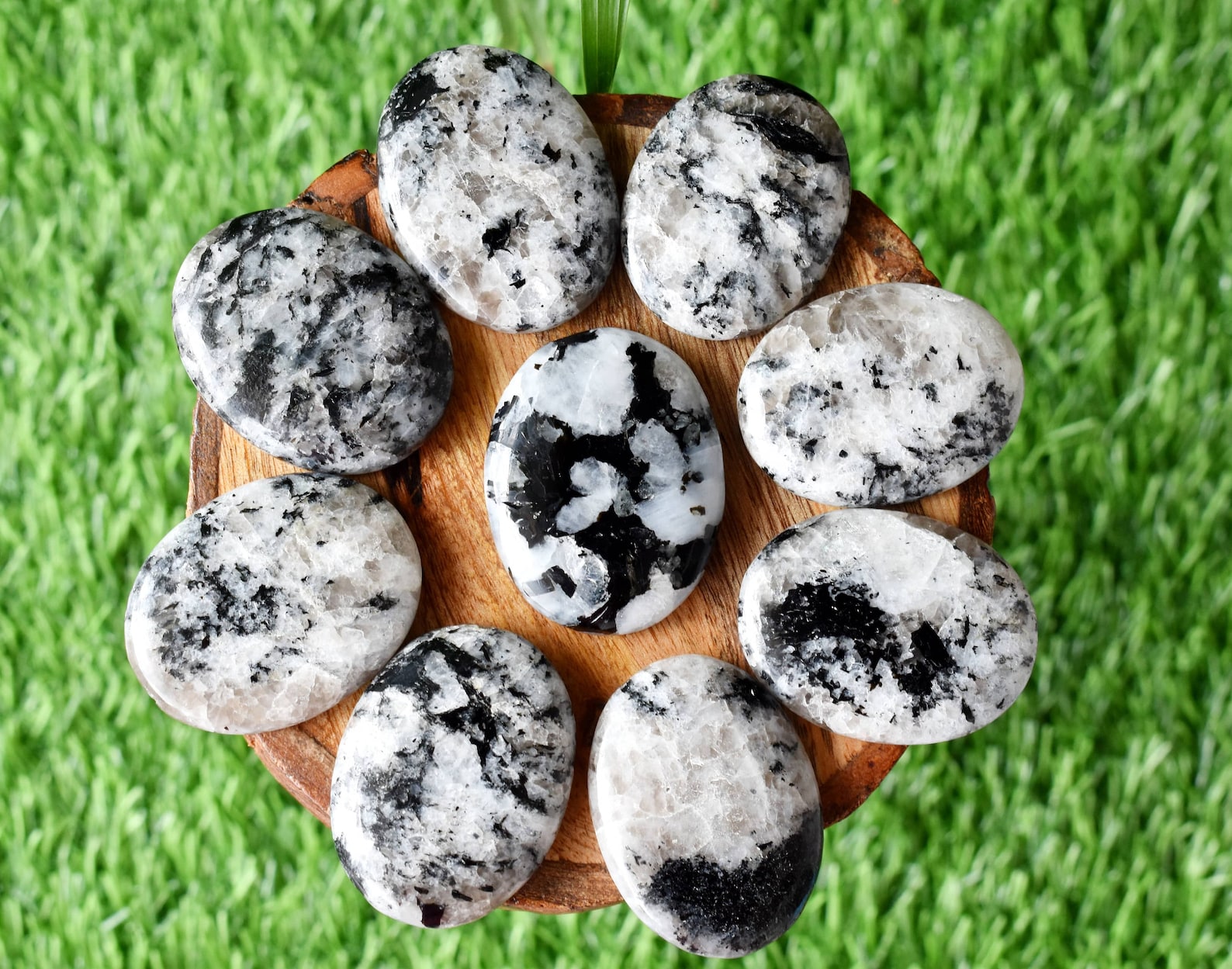 One 1 Rainbow Moonstone Worry Stone for Crystal Healing - Etsy