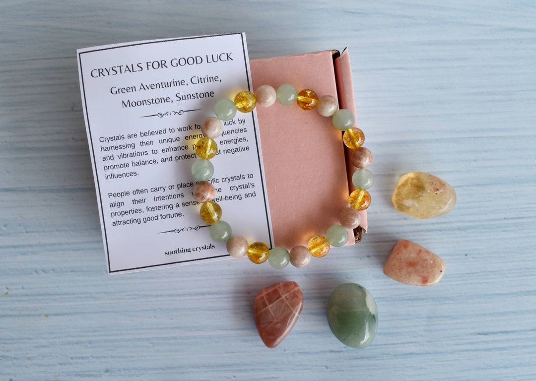 Crystal Bringing GOOD LUCK Kit, Crystals Tumbled Kit - Manifest ...