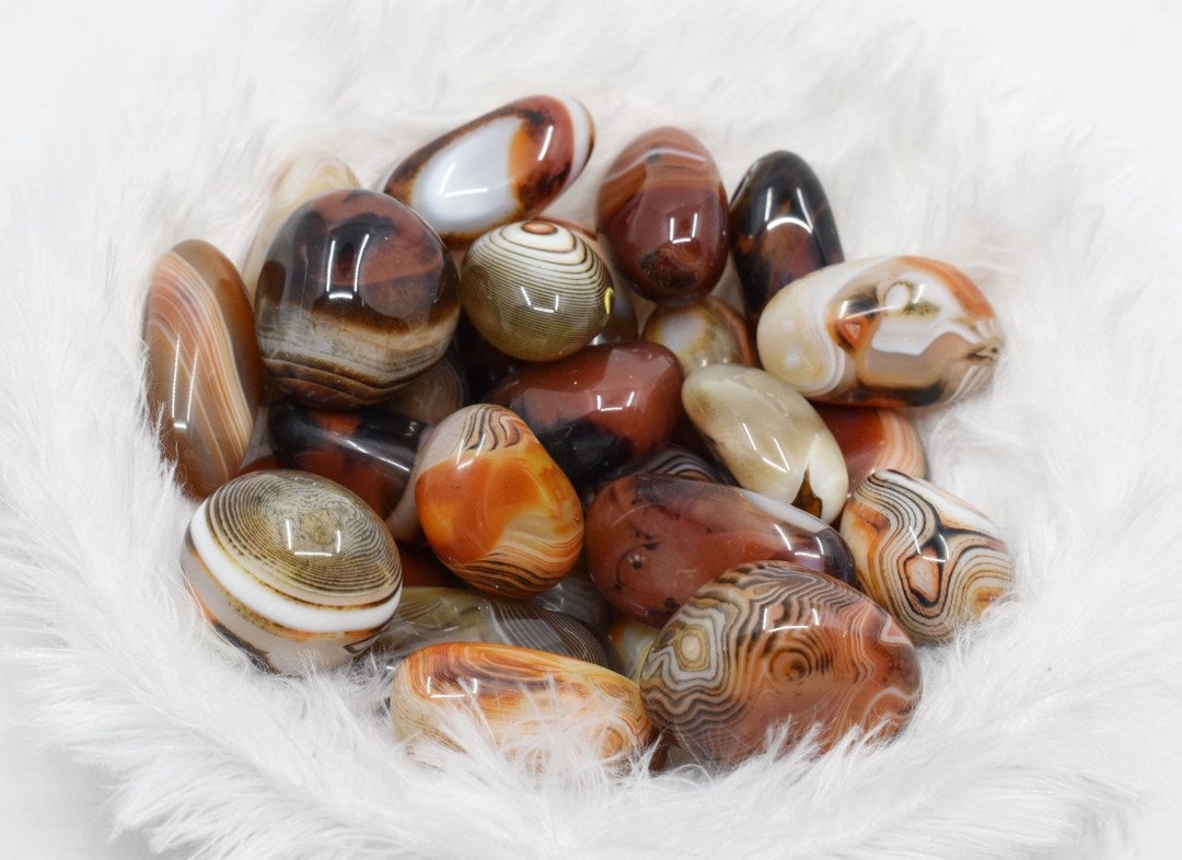 Red Sulemani Agate Tumbled Stones A Grade Healing Crystals, Gemstone ...