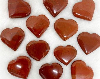 Moss Agate Puffy Mini Hearts 1 Inch Pocket Heart Mini Puffy | Etsy