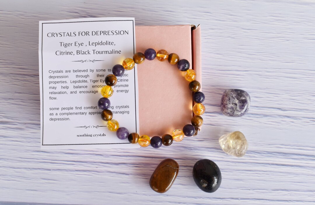Crystal Reducing DEPRESSION Kit, Depression Relief Crystal Gift,crystal ...