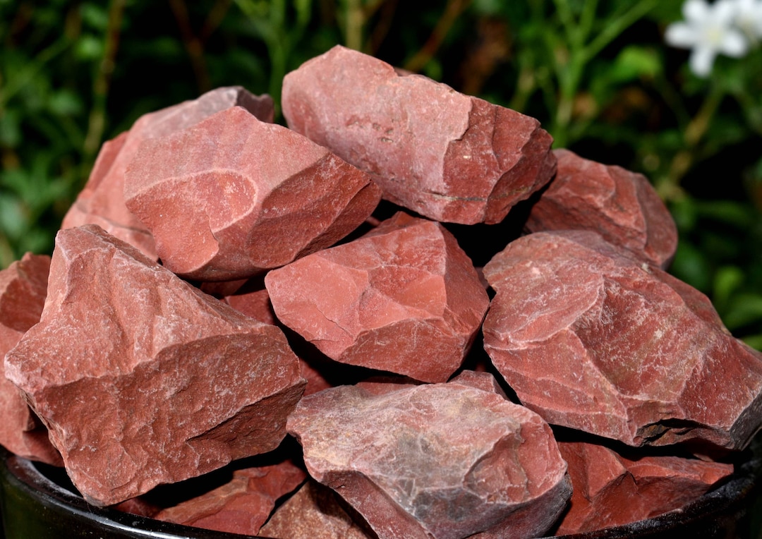 Red Jasper Rough Stones 1inch Raw Gemstones, Natural Red Jasper ...