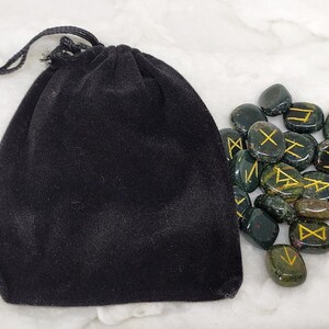 Bloodstone Rune Sets Elder Futhrak Rune Set Gemstone Runic Set | Etsy