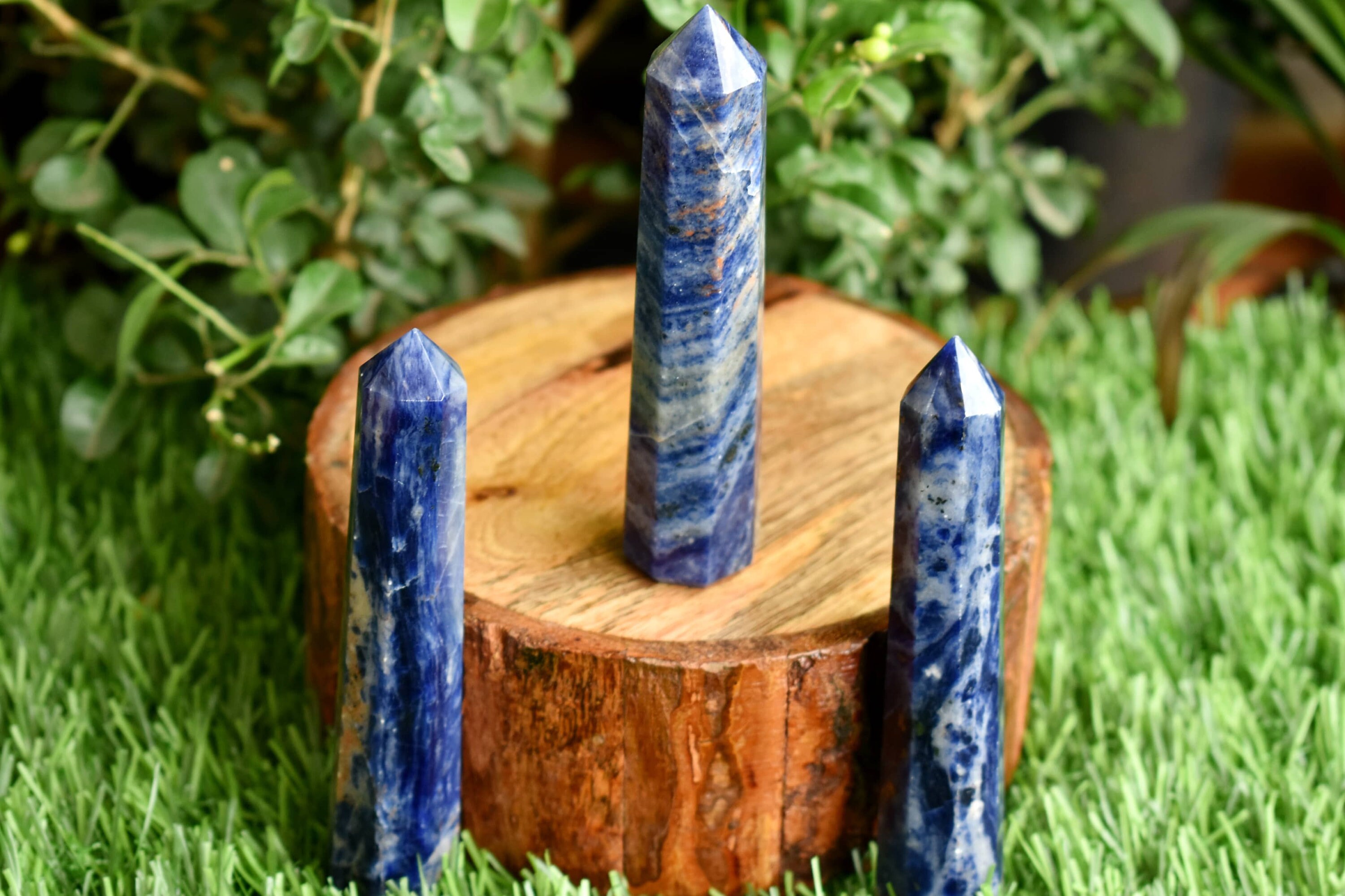 One 1 Sodalite Obelisk Tower Points Crystal Tower - Etsy