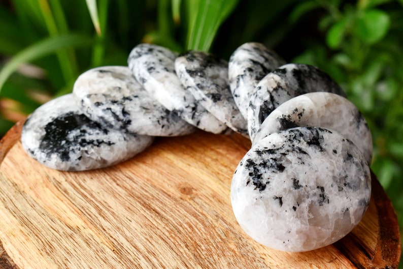 One 1 Rainbow Moonstone Worry Stone for Crystal Healing - Etsy