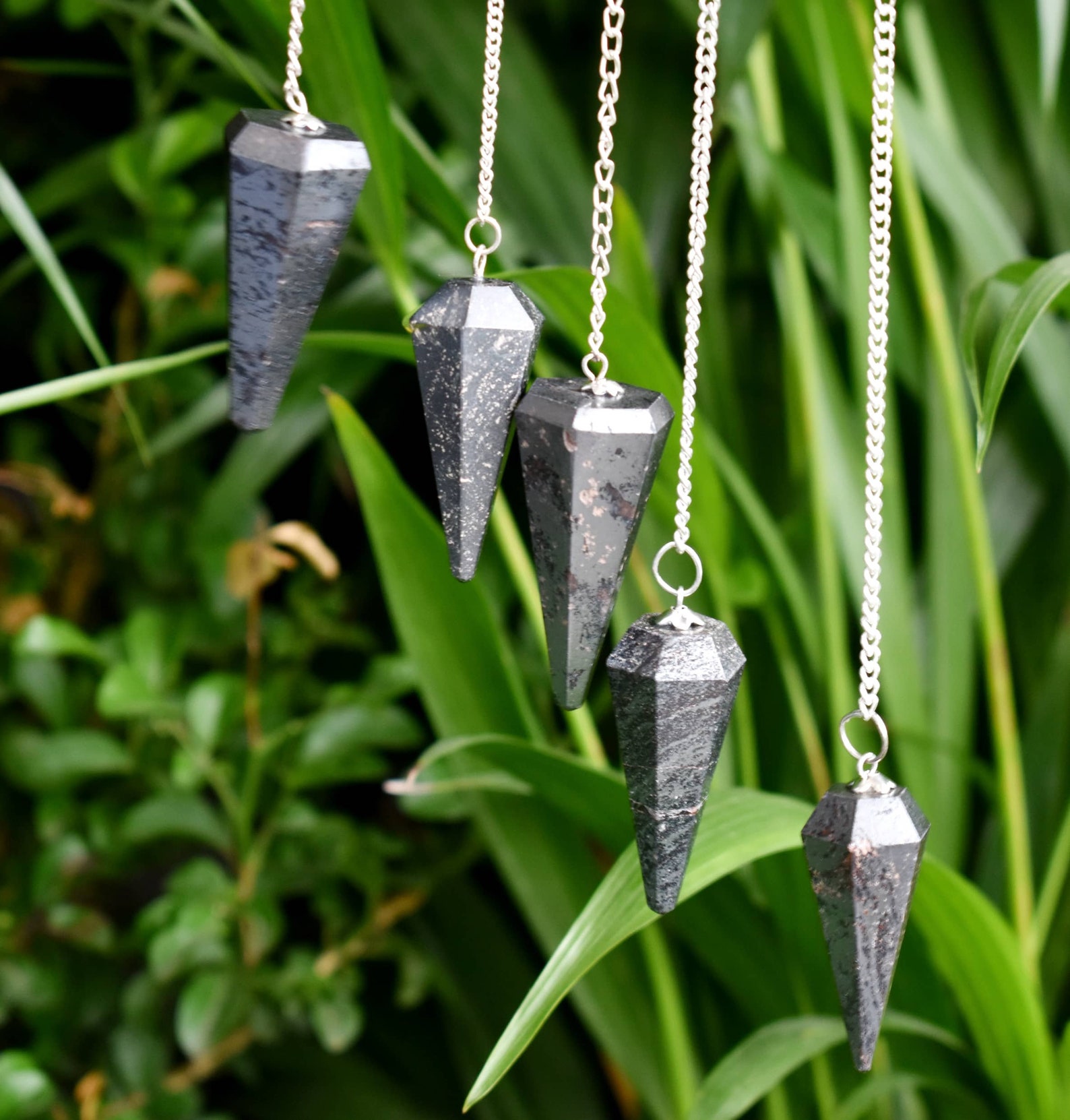 Hematite Faceted Cone Pendulum Healing Dowsing Crystal - Etsy