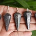 Hematite Faceted Cone Pendulum Healing Dowsing Crystal Pendulum - Etsy
