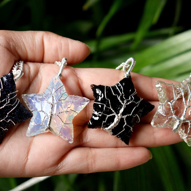 Real Crystal Necklace - Etsy