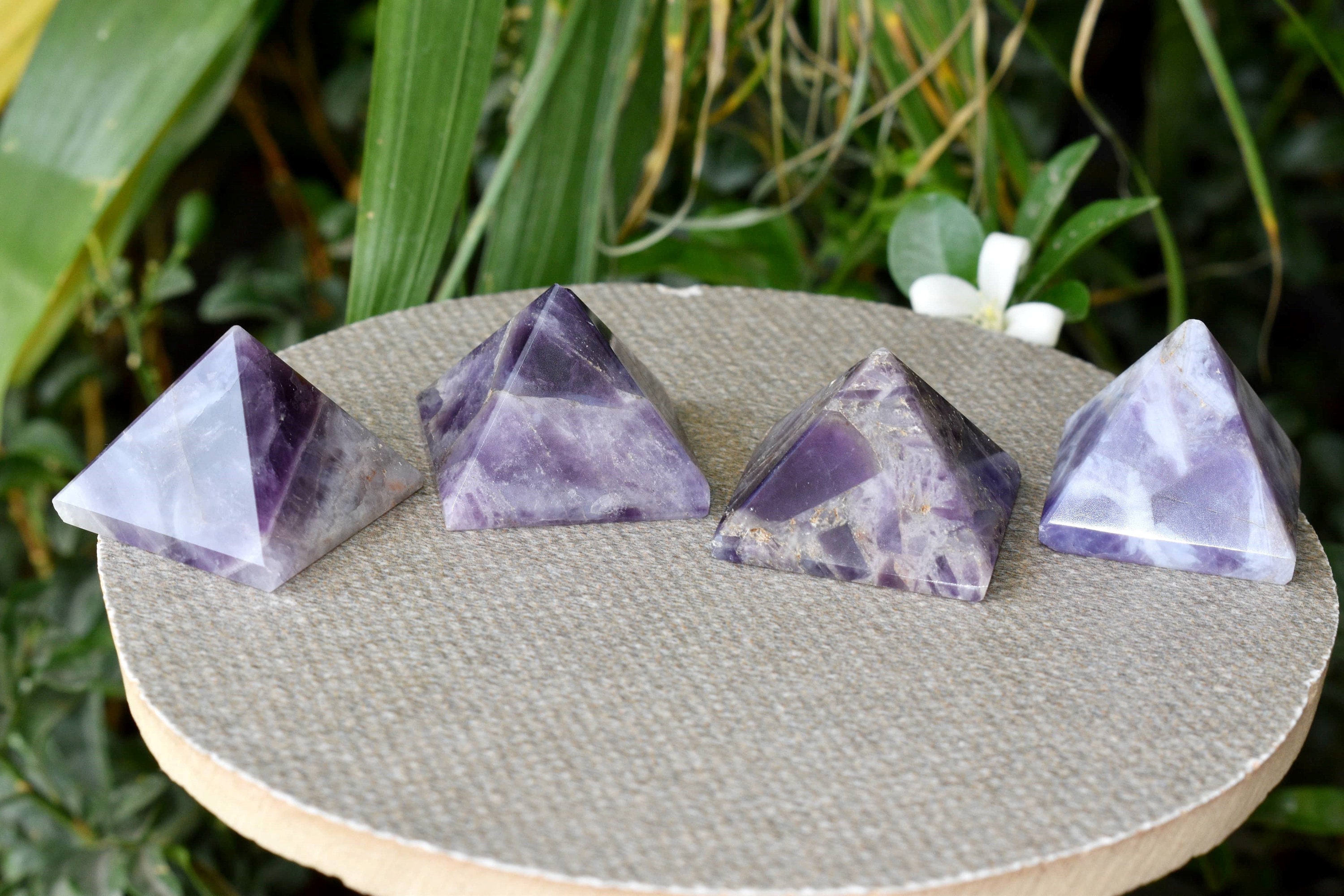 Amethyst Crystal Healing Pyramid Amethyst Pyramid for - Etsy