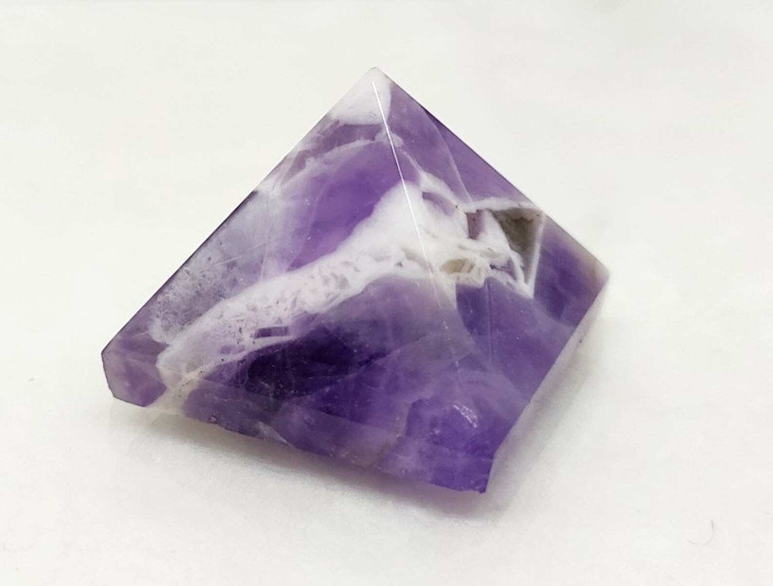 Amethyst Crystal Healing Pyramid Amethyst Pyramid for | Etsy