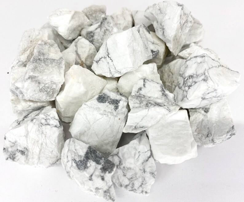Howlite Rough Natural Stones 1 inch Howlite Raw Stones Natural | Etsy
