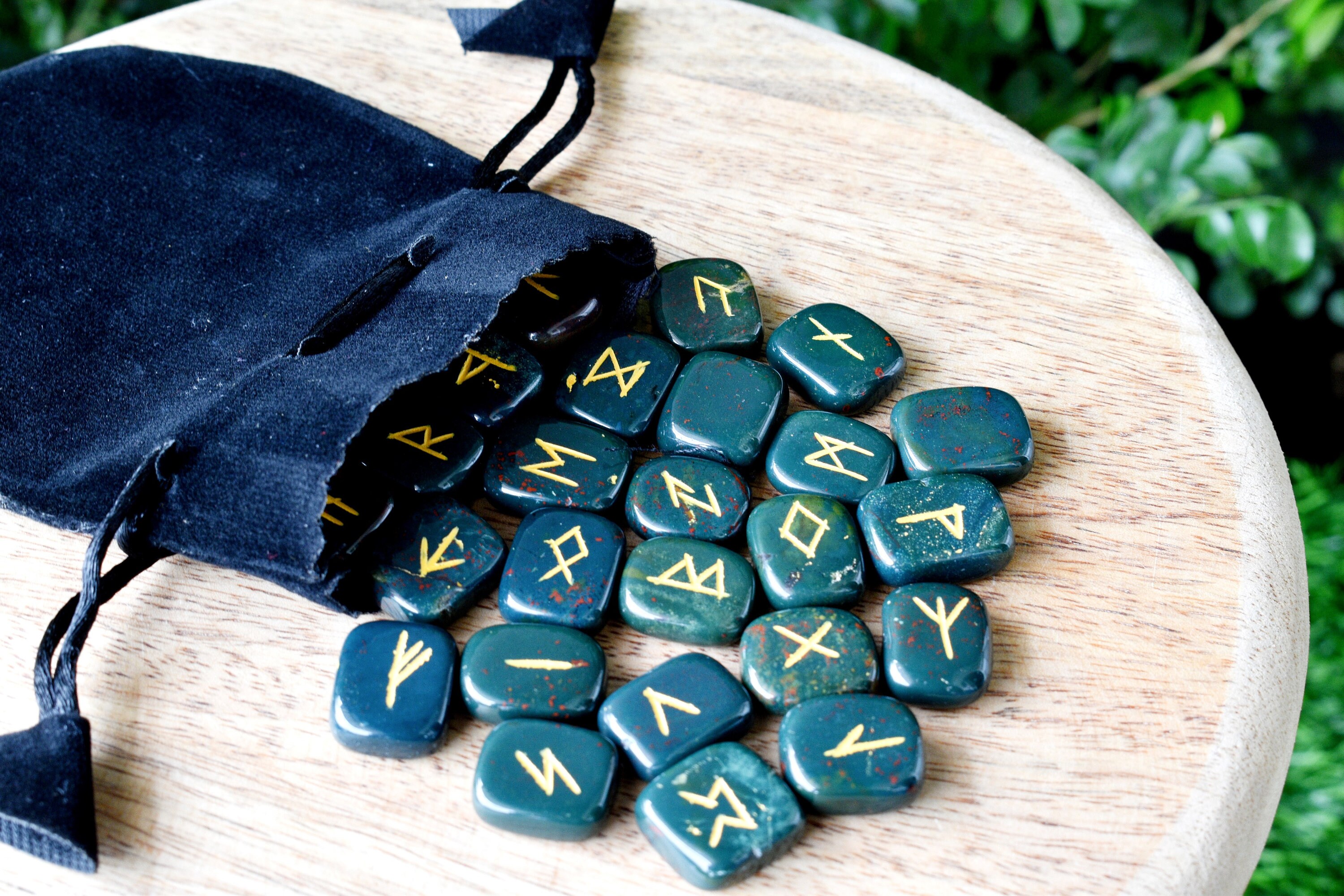 Bloodstone Rune Sets Elder Futhrak Rune Set Gemstone Runic Set - Etsy