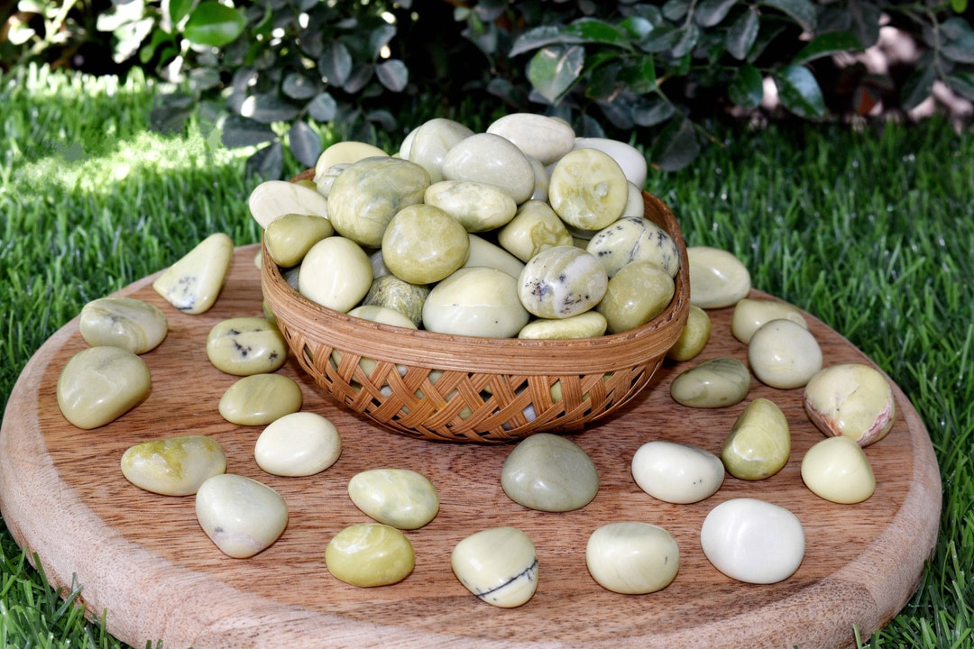 Serpentine Tumbled Stones A Grade Healing Crystals, Gemstone Natural ...