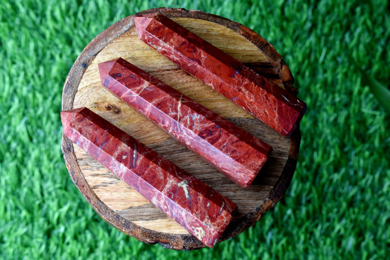 One 1 Red Jasper Tower Obelisk Points Crystal Tower Red - Etsy