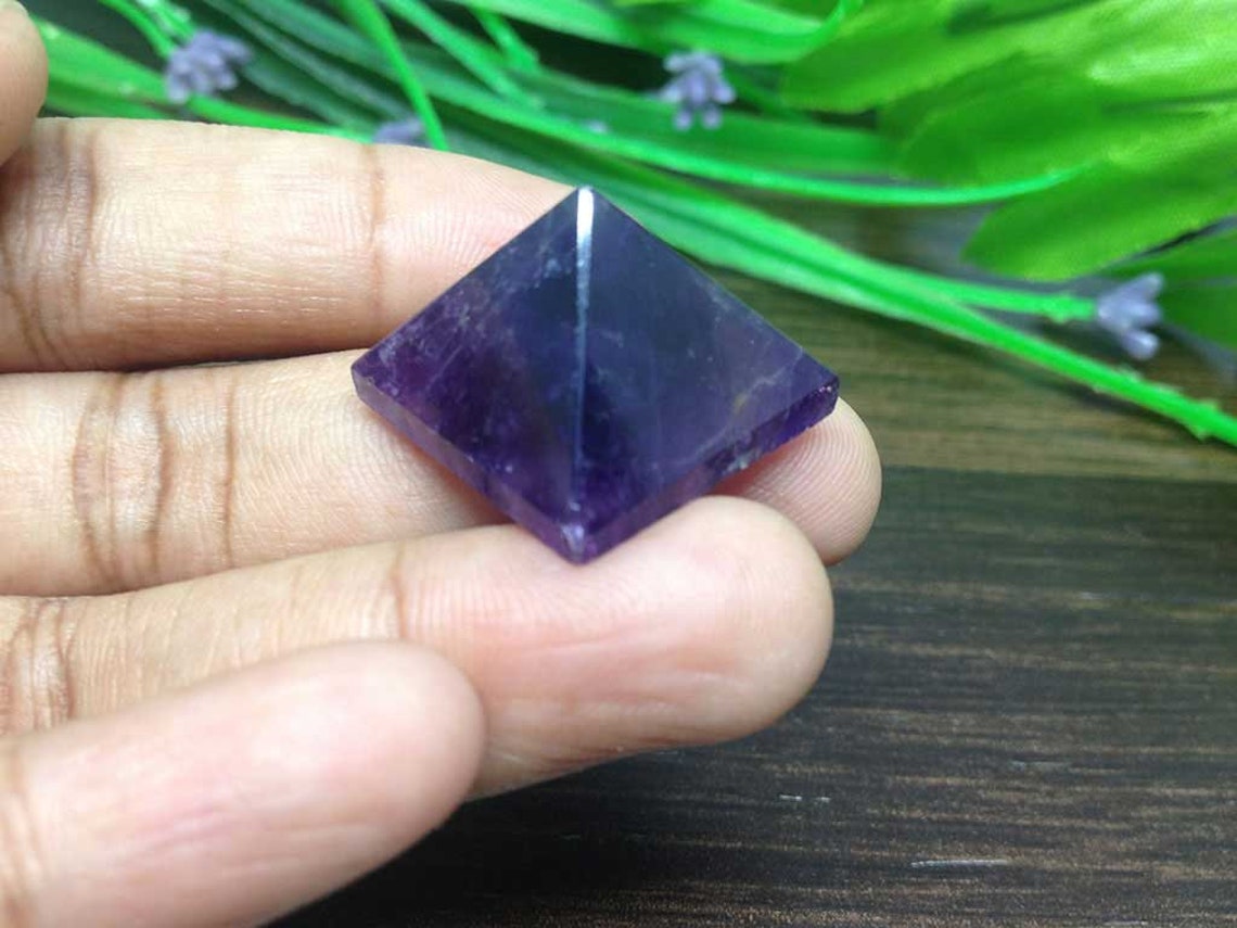 Amethyst Crystal Healing pyramid Amethyst Pyramid For | Etsy