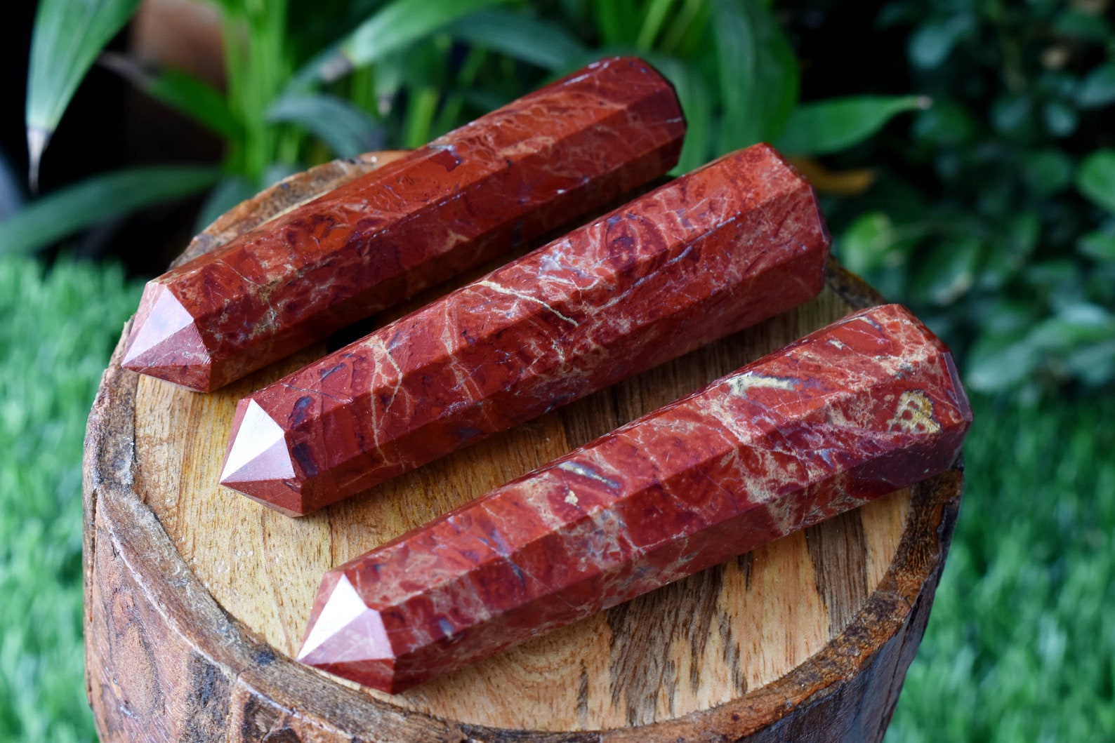 One 1 Red Jasper Tower Obelisk Points Crystal Tower Red - Etsy