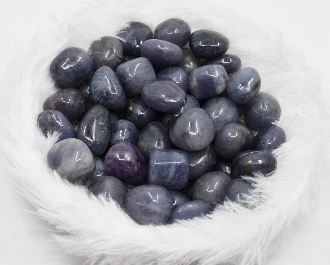 Iolite Tumbled Stones A Grade Iolite Healing Crystals - Etsy