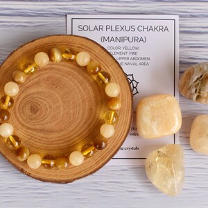 SOLAR PLEXUS Crystal Chakra Stones, Healing Crystal Set for Personal ...